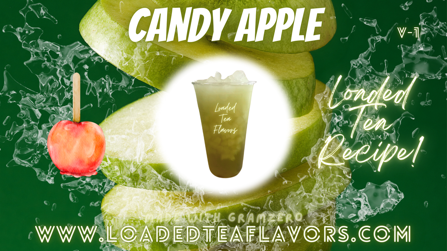 Candy Apple V1 Loaded Tea Flavor Recipe – Loaded Tea Flavors