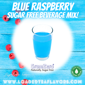 BLUE RASPBERRY Sugar Free Beverage Mix 💙 Aspartame Free Drink Mixes To ...