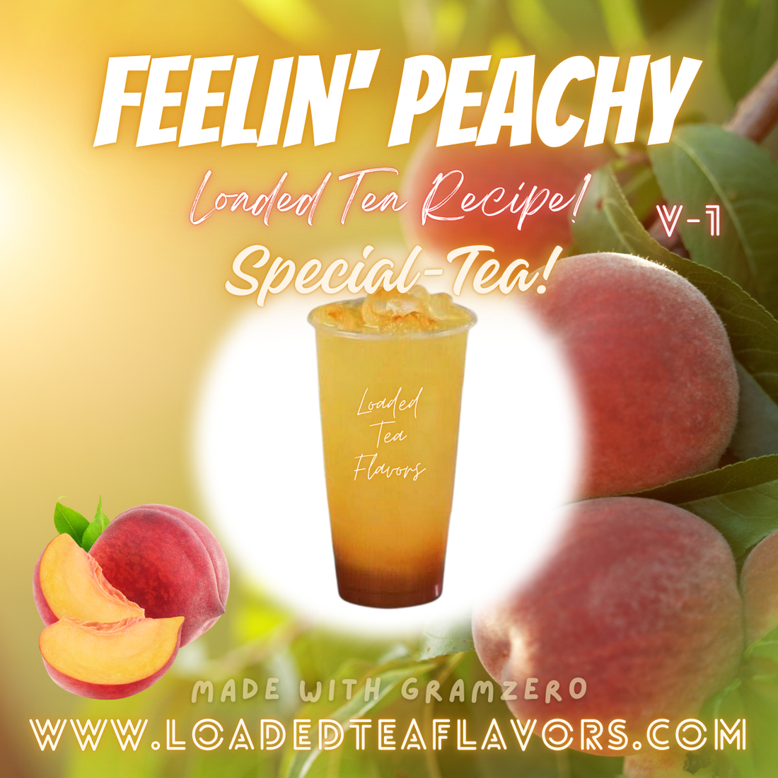 Feelin' Peachy 😊🍑 Specialty DIY Loaded Tea Recipe – Loaded Tea Flavors