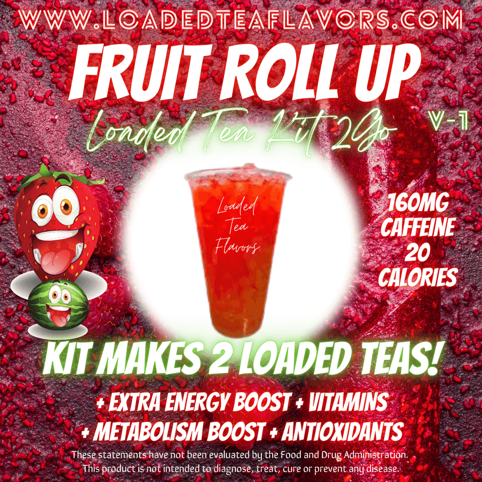 Fruit Roll Up Flavored 🍓🍉 Loaded Tea Kit 2GO ~ Makes 2-32oz Teas ...