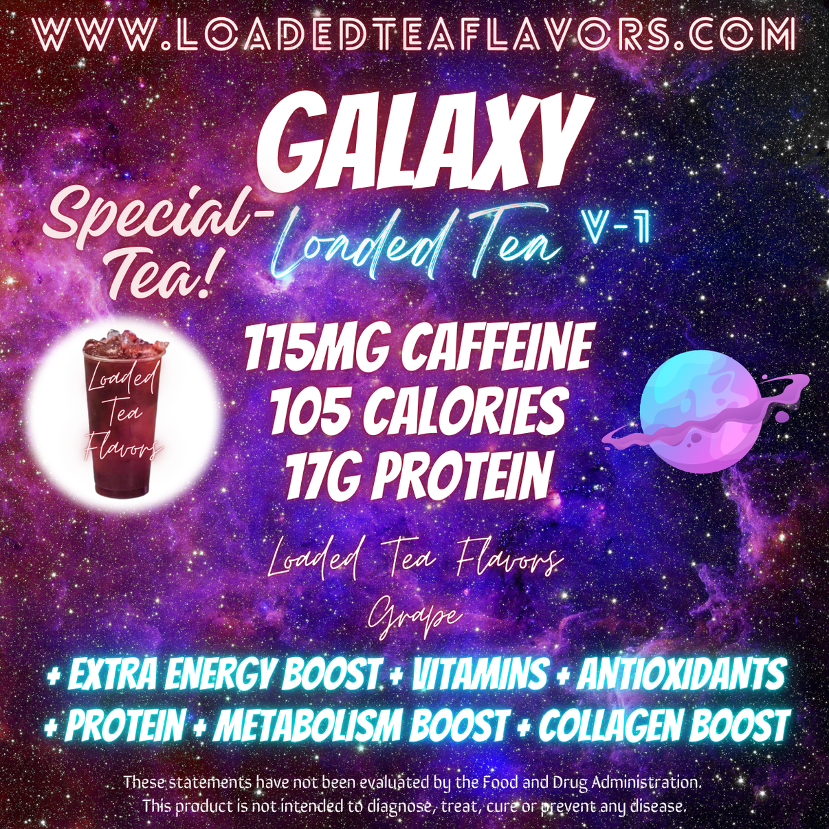 Galaxy ☄️🔭 Specialty DIY Loaded Tea Recipe – Loaded Tea Flavors