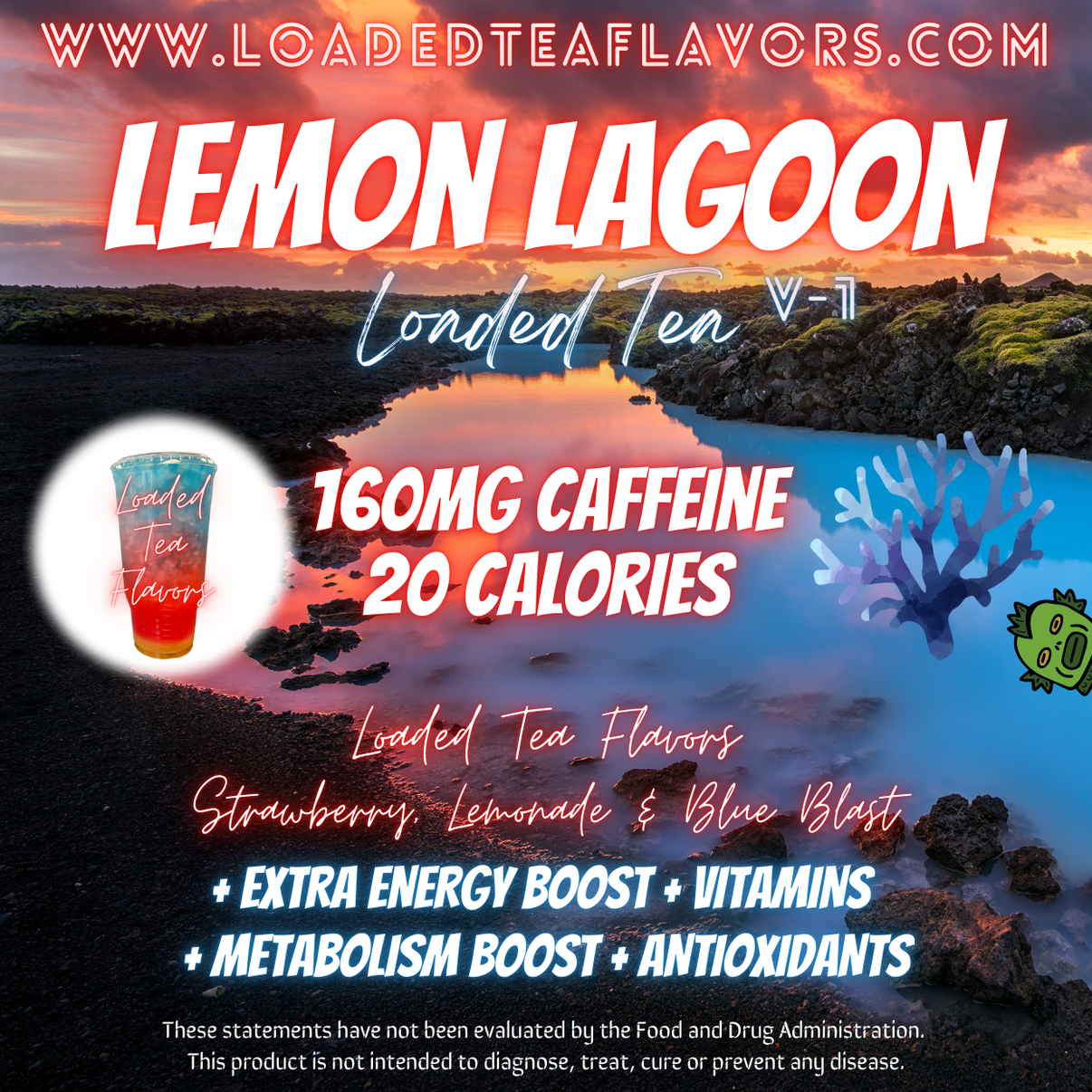 Lemon Lagoon 🍋🐊 DIY Loaded Tea Recipe – Loaded Tea Flavors