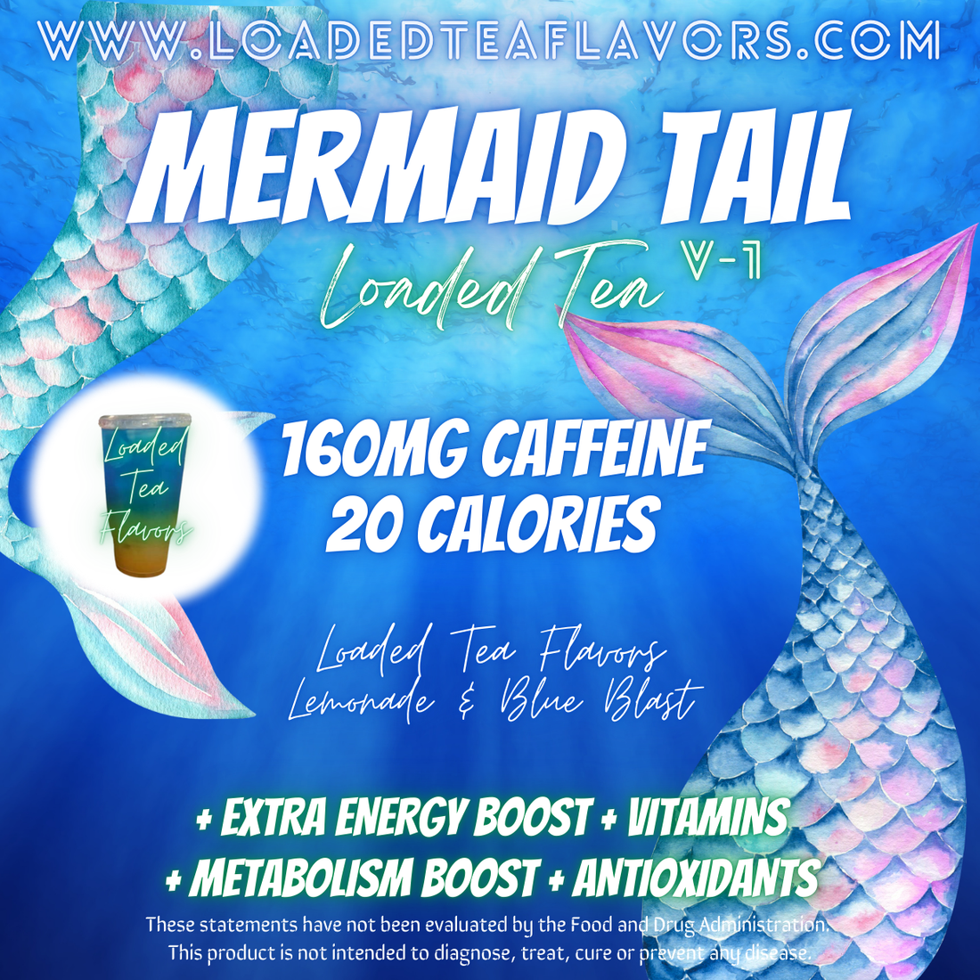 Mermaid Tail 🐙 DIY Loaded Tea Recipe – Loaded Tea Flavors