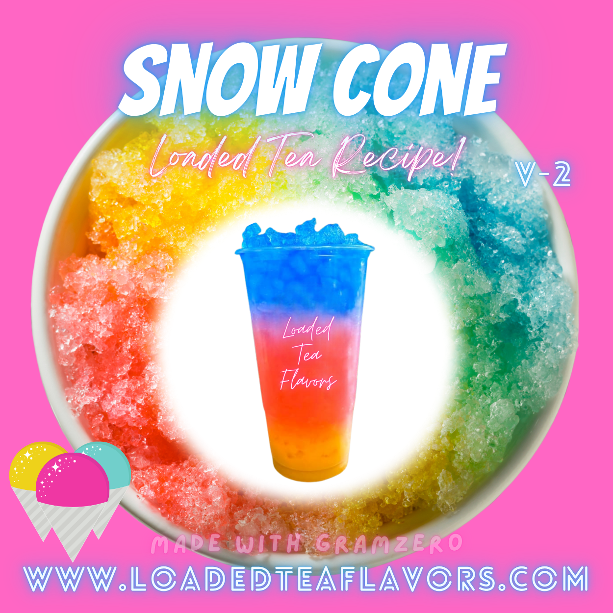 Snow Cone V2 🍧 DIY Loaded Tea Recipe – Loaded Tea Flavors