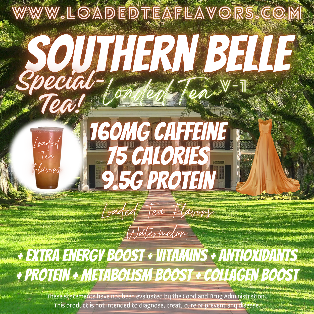 Southern Belle 👗 Specialty DIY Loaded Tea Recipe – Loaded Tea Flavors