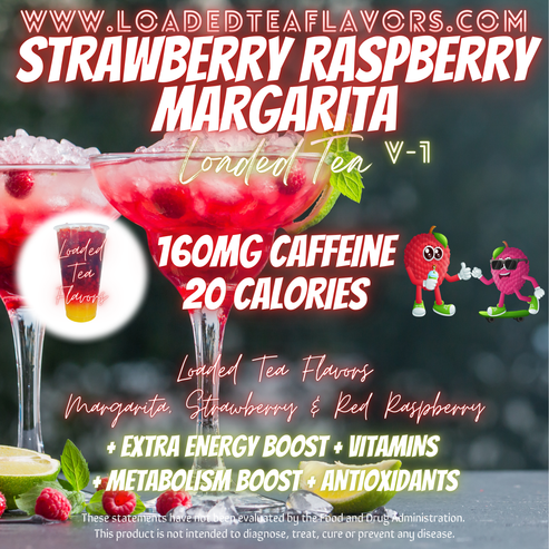 Strawberry Raspberry Margarita 🍓🍹 DIY Loaded Tea Recipe – Loaded Tea ...