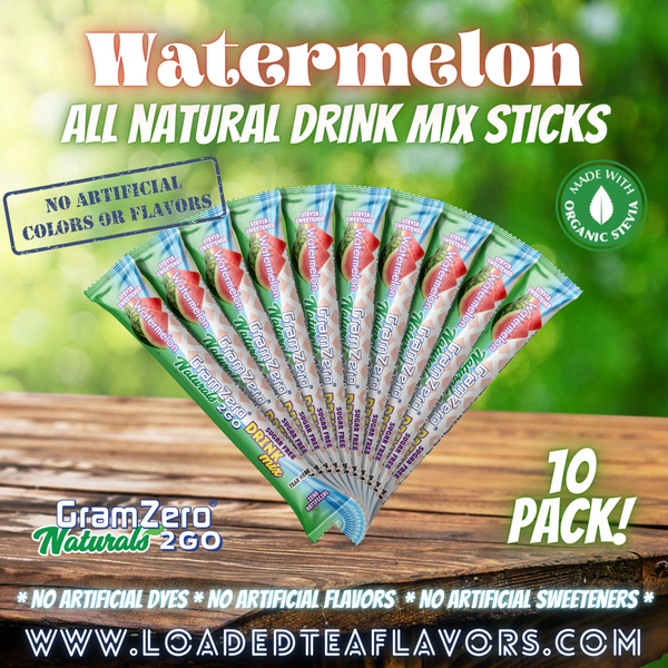 WATERMELON ALL-NATURAL Stevia Water Flavor Packets 🍉 Sugar Free Flavor ...