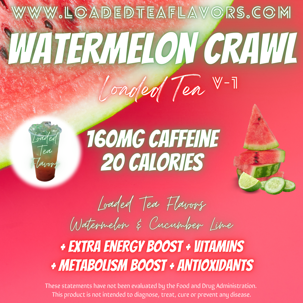 Watermelon Crawl 🍉 DIY Loaded Tea Recipe – Loaded Tea Flavors
